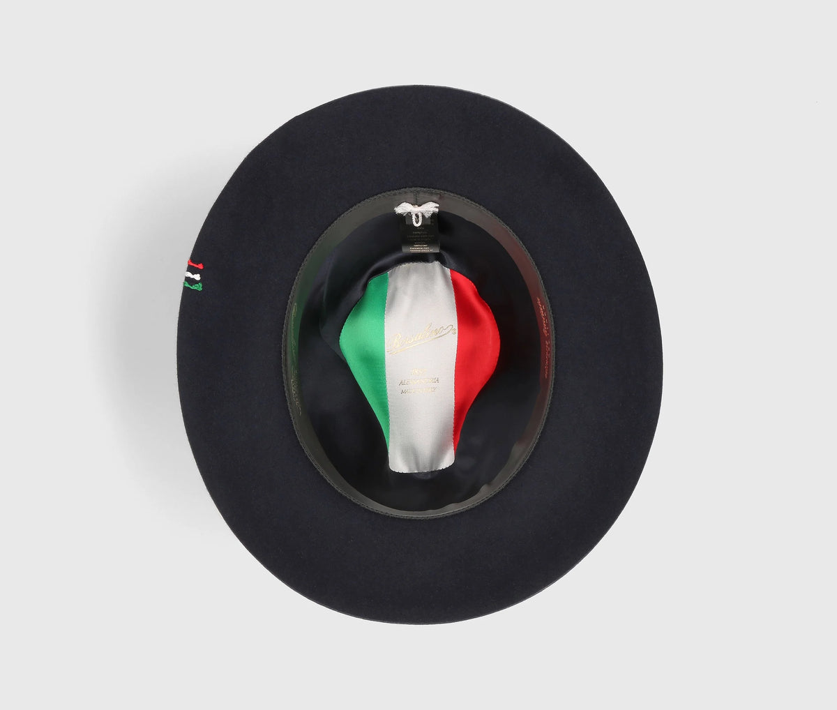 BORSALINO LIMITED EDITION ITALIAN FLAG FEDORA – MADE IN ITALY – Duncan Hats